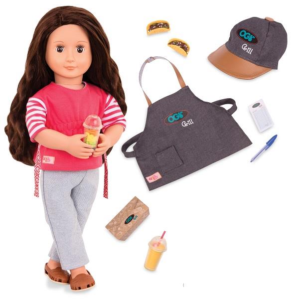 Lalka Rayna blondynka w stroju do Food